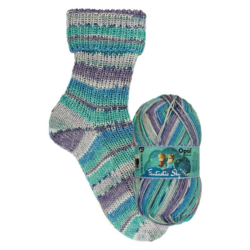 OPAL 6-kārtīga Fantastic Sky 6-fach 150g/420m – KnittingShop.lv